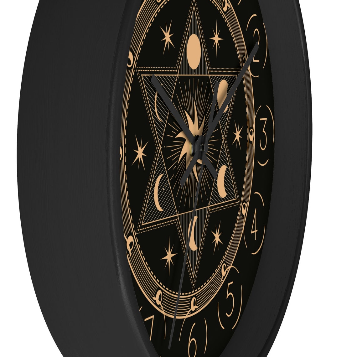 Spiritual Symbols Wall Clock Star of DAVID Clock Sacred - Etsy