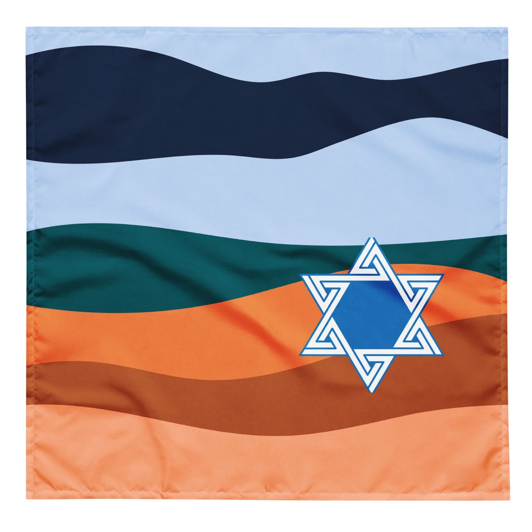 Star of David Bandana, Jewish Scarf Challah Cover - Etsy