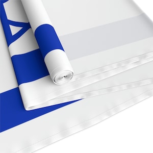Israel Flag Table Runner, Jewish, Zion, Israeli, Star of David, Israeli ...
