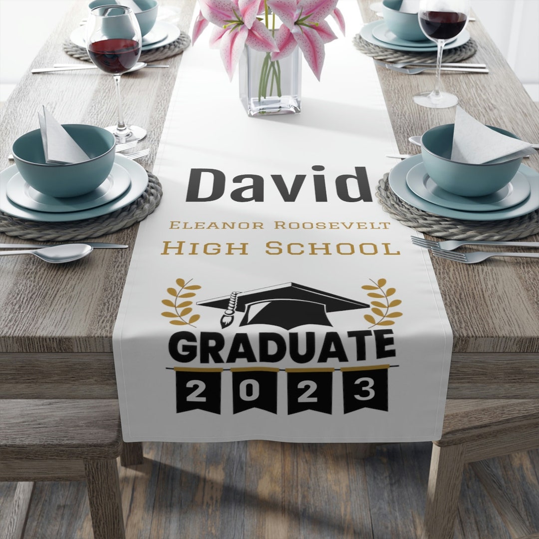 Senior Graduation Table Runner, Custom Graduation Decoration, 2021 High ...
