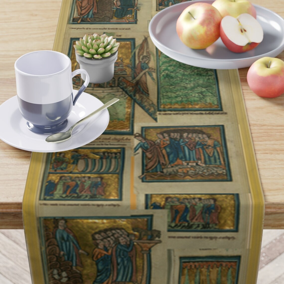 Torah Bible Stories Pictures Table Runner Table Runner | Etsy