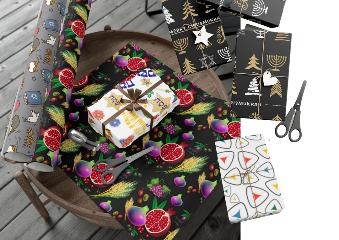 Ultimate Jewish Holiday Gift Wrap Collection , Chanukah, Shavuot, Purim ...