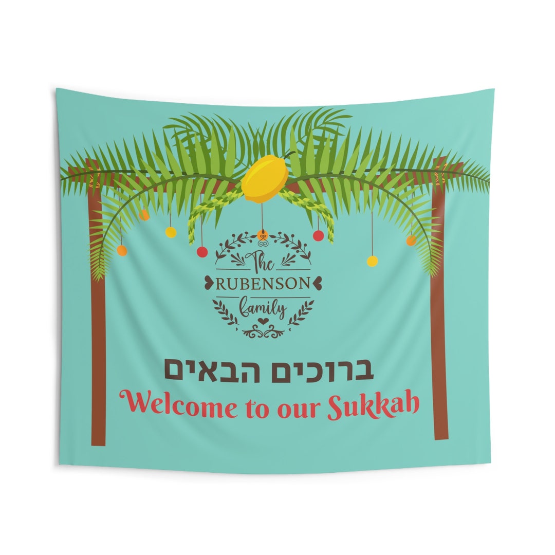 Transform Your Sukkah Decoration : "welcome to Our Sukkah" Tapestry ...