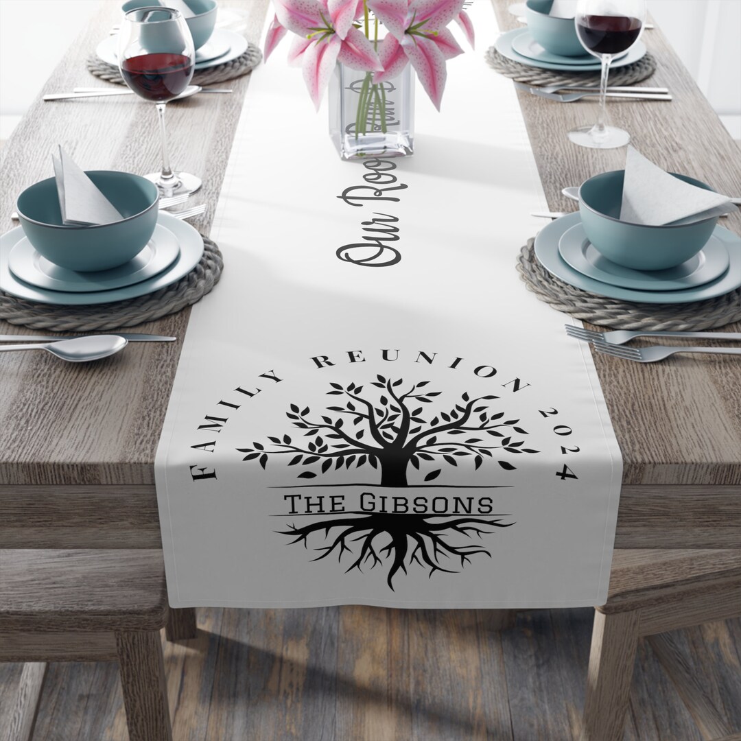 Family Reunion Table Runner, Family Reunion Decor, Family Gathering ...