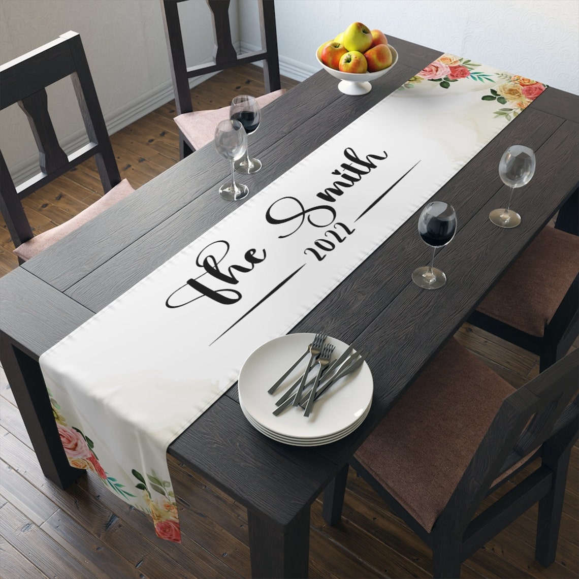 Personalized Table Runner / Custom Tablerunner / Housewarming - Etsy