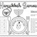 Download and Print Hanukkah Placemat, Digital Coloring Page PDF ...