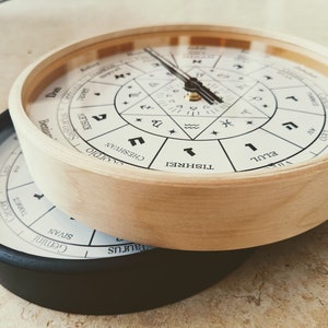 The Hebrew Alphabet Jewish Clock 12 Tribes of Israel , Jewish Clock ...