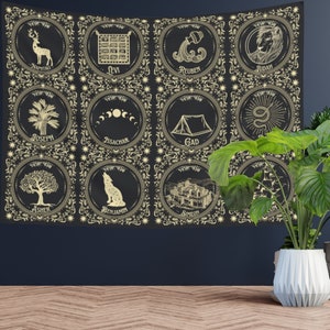 The Twelve Tribes of Israel Tapestry , Modem Sukkah Tapestry , 4 Sizes ...