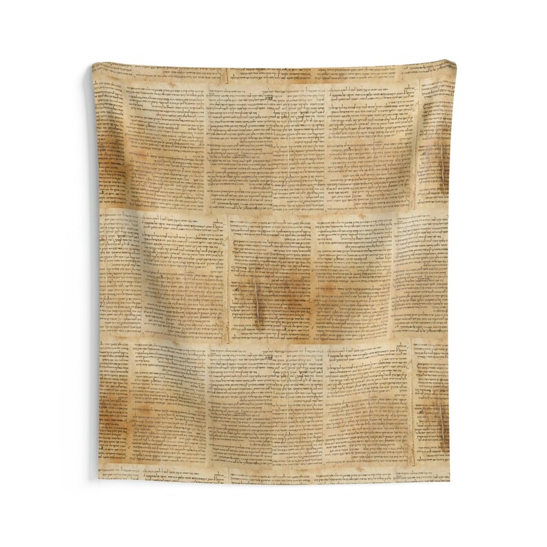 Great Isaiah Scroll Tapestry, Isaiah Wall Hanging, Dead Sea Scrolls Art ...