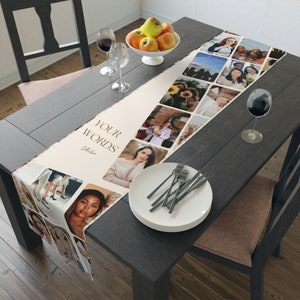 Custom Photo Collage Table Runner: A Stunning Personalized Event ...
