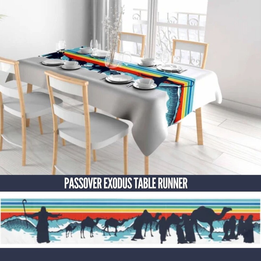 Perfect Passover Gift! Exodus Table Runner, Jewish Holiday, Table ...