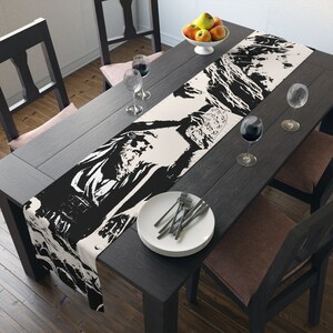 Moses Table Runner, Ten Commandments Decor, Biblical Theme Linen ...