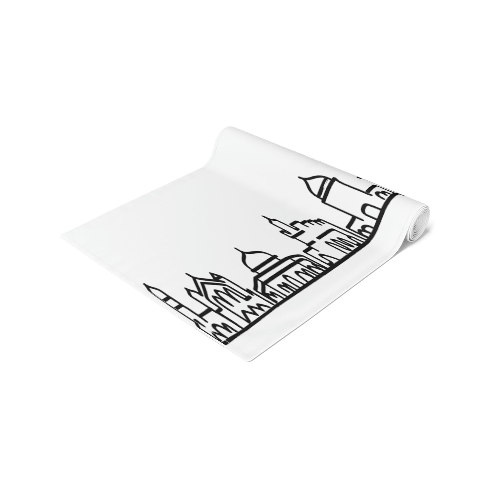 Jerusalem Inspired Shabbat Shalom Table Runner, Minimalist Home Decor ...