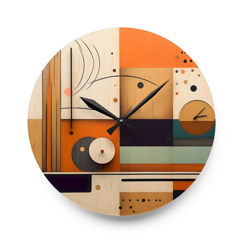 Mid Century Wall Clock - Etsy