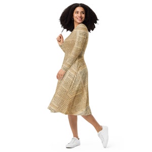 Biblical Manuscript Outfit, Isaiah Scroll Pattern, Religious Fashion ...