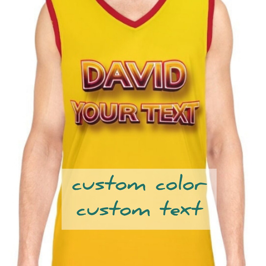 Basketball Jersey Custom NAME and Color, 3 D Text Effect Design Your ...