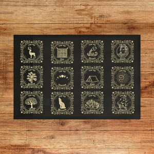 12 TRIBES Flag Sukkot Decoration Reuben, Simeon, Levi, Judah, Dan ...