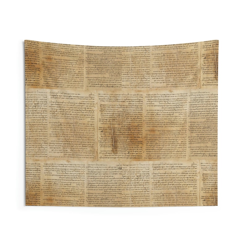 Great Isaiah Scroll Tapestry, Isaiah Wall Hanging, Dead Sea Scrolls Art ...