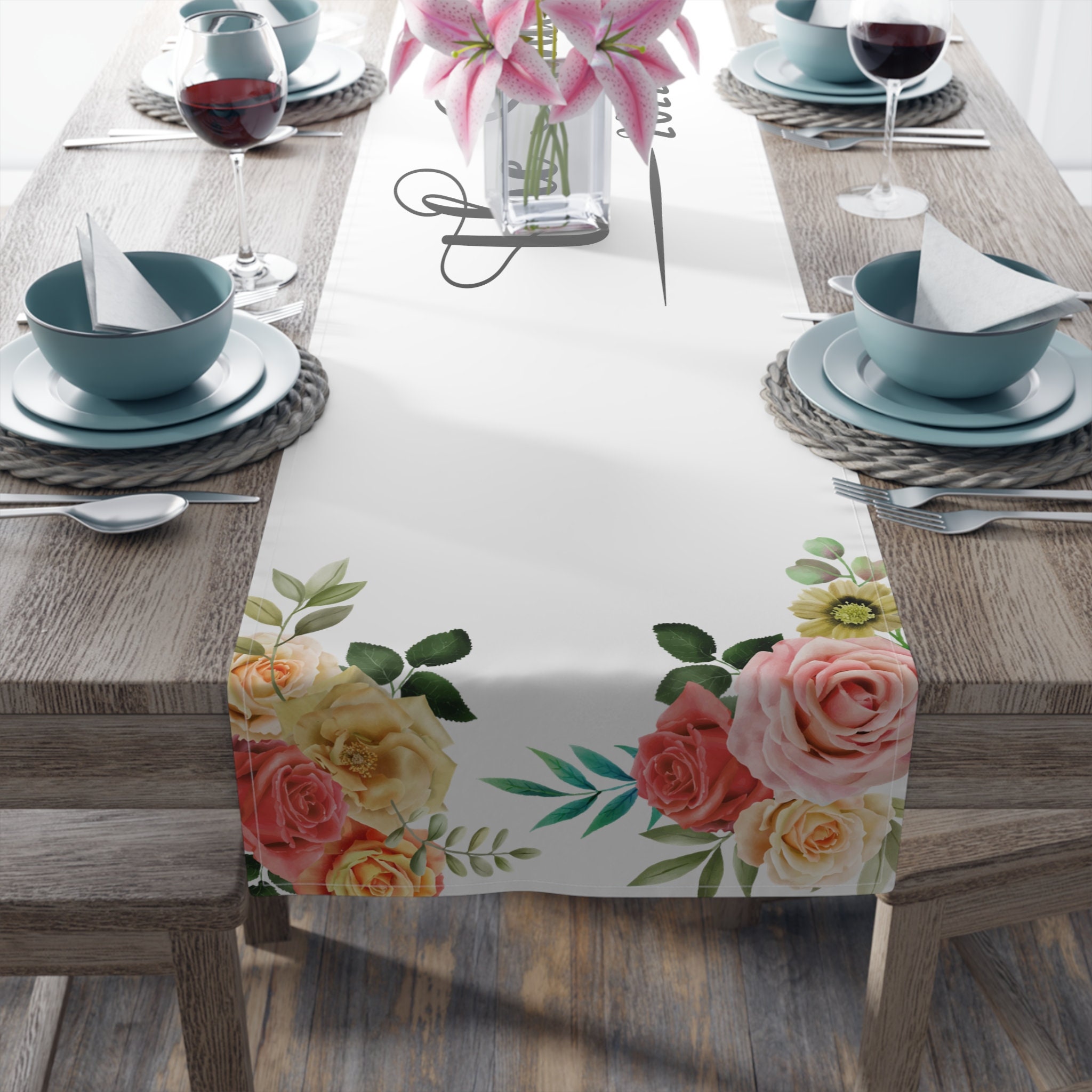 Personalized Table Runner / Custom Tablerunner / Housewarming Gift ...