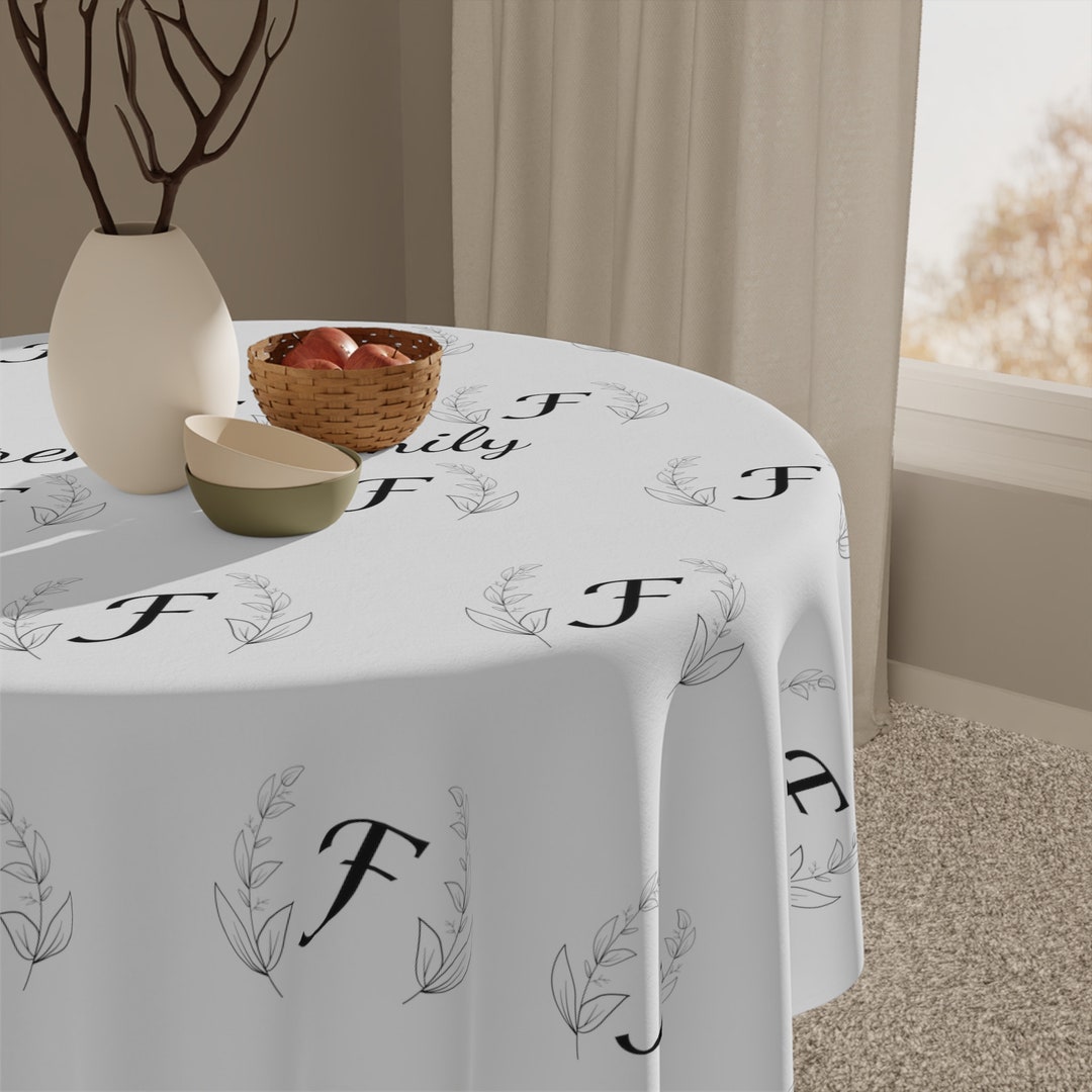 Custom Tablecloth With Name All Over Tablecloth , Custom Family ...