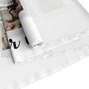 College Table Runner , Photo Collage Custom Table Runner, Personalized ...