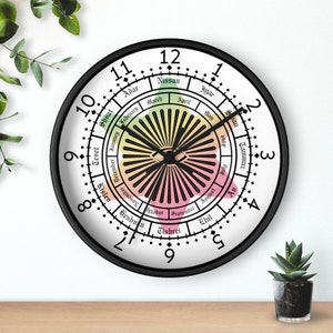 Hebrew Month Wall Clock, Star of DAVID Clock, Magic , Kabbalah ...