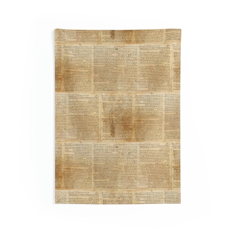 Great Isaiah Scroll Tapestry, Isaiah Wall Hanging, Dead Sea Scrolls Art ...