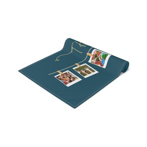 Custom Photo Table Runner, A Year in Review Photo Table Runner, Family ...