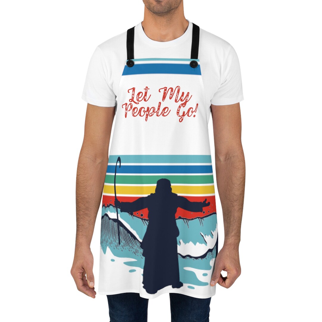 Passover Apron Let My People Go Apron AOP, Book of Exodus 5 1 Moses ...