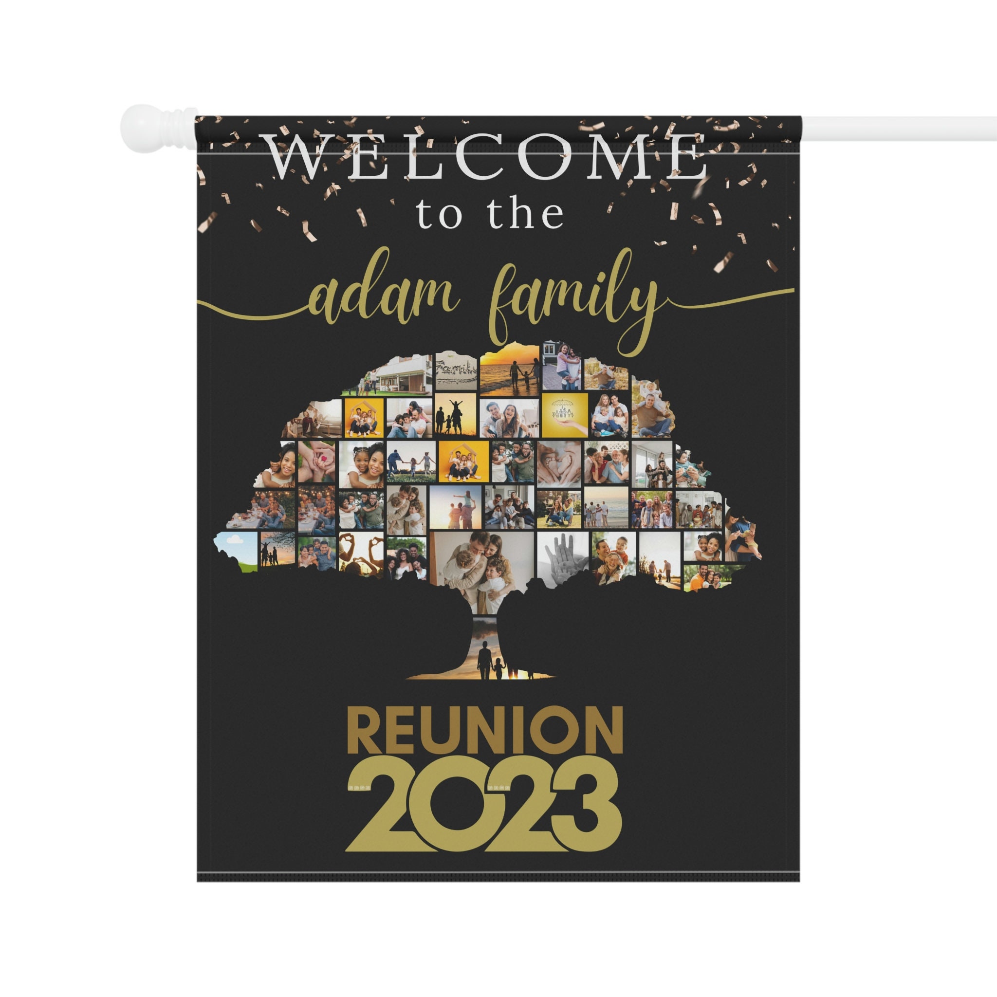 Family Reunion Personalized Welcome Sign Garden Banner Custom - Etsy