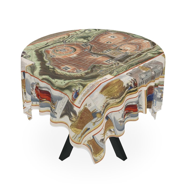 Table Cloth Map of Jerusalem the Ancient City With Solomons | Etsy