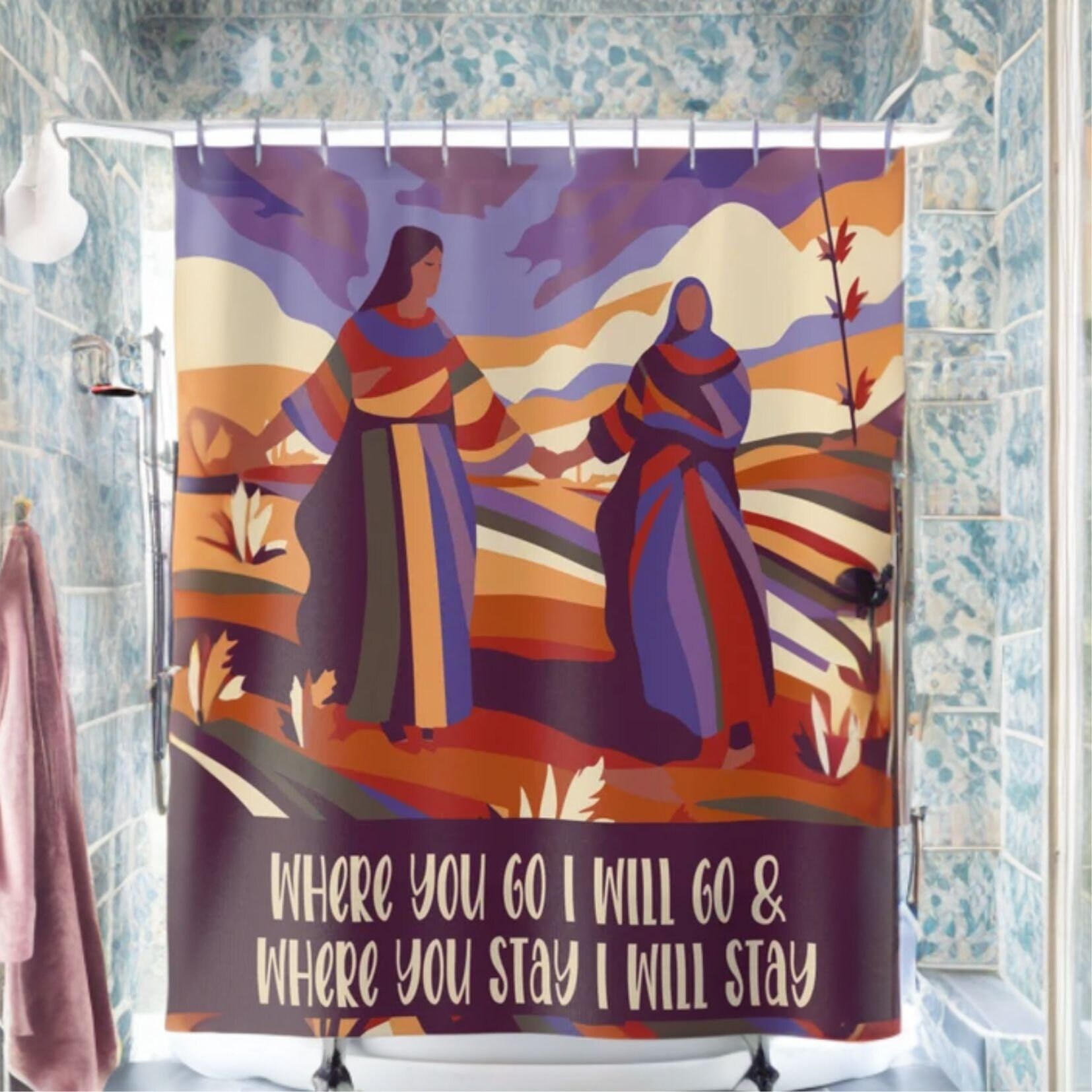 Ruth Naomi Art Bible Verse Decor Jewish Art Mothers Day - Etsy