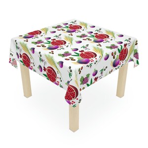 Tu B'shevat Tablecloth, the Seven Species Table Cover -jewish ...
