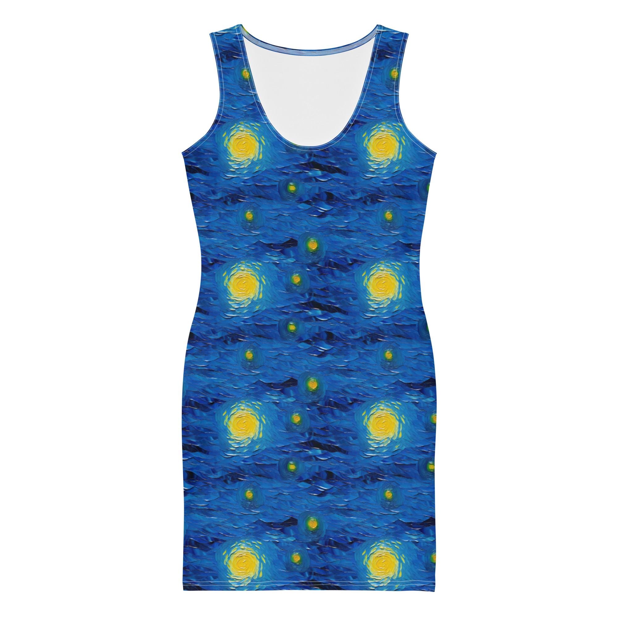 The Starry Night Bodycon Dress – Inspired by Vincent Van Gogh's ...