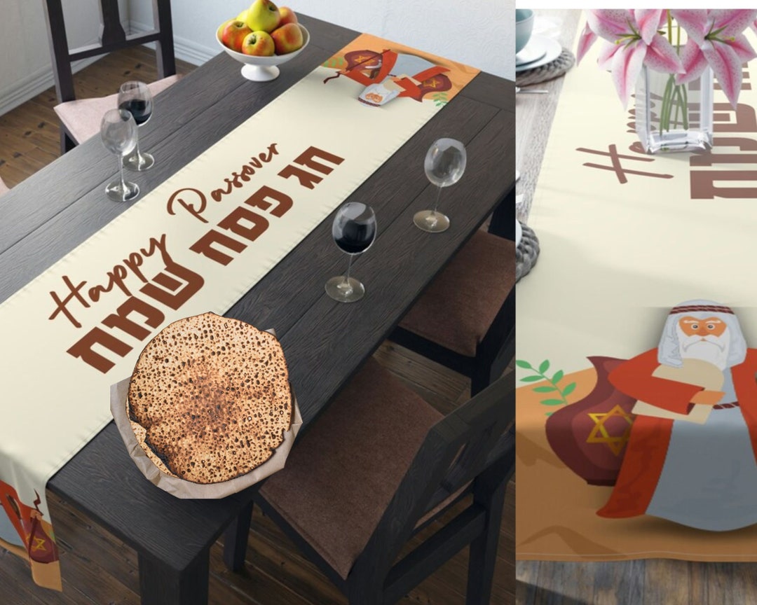 Happy Passover Seder Tablerunner Passover Decorations -seder Table ...