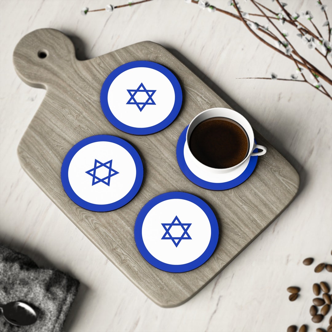 Stand With ISRAEL Coasters, Israel Army Souvenirs, Pro-israel Tableware ...