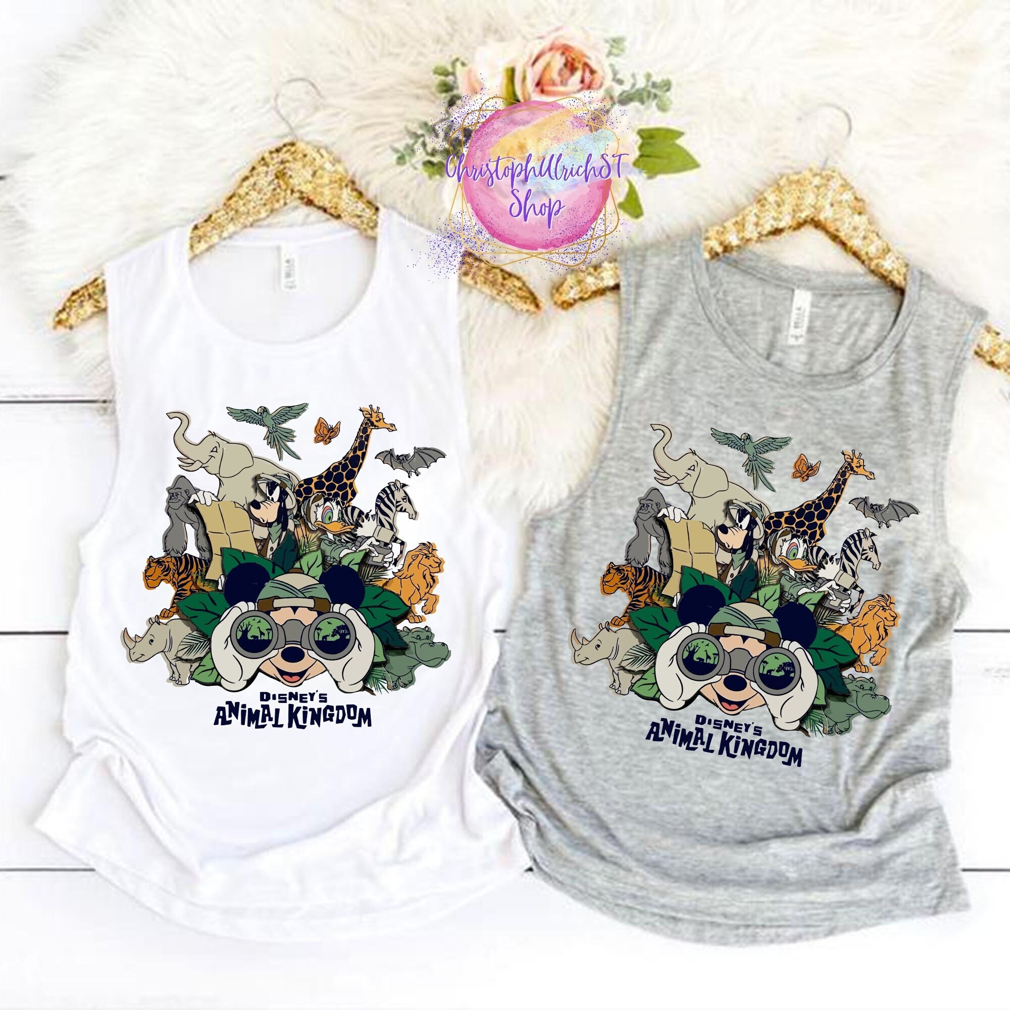 Disney Animal Kingdom Tank, Mickey Safari Tank, Disney Safari Trip Tank ...