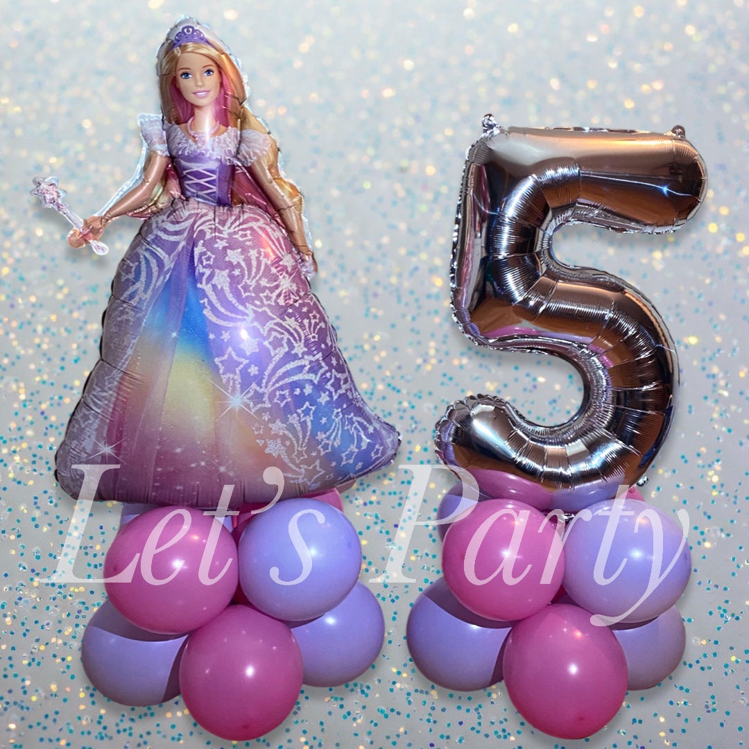 Large Barbie Doll Character and Number Balloon Display - Etsy