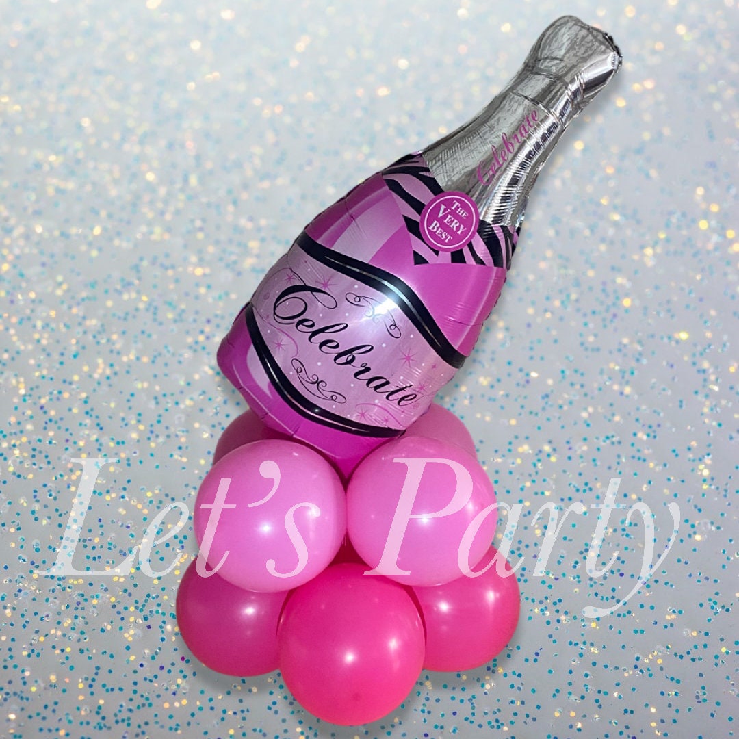 Large Celebrate Bottle Balloon Display Birthday Party Gift 110cm Tall ...