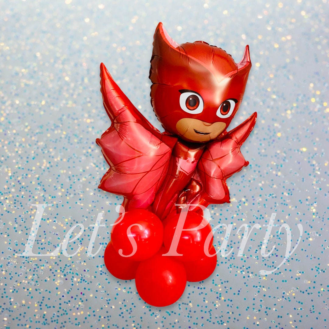Large PJ Masks Balloon Display Owlette Birthday Gift 110cm - Etsy