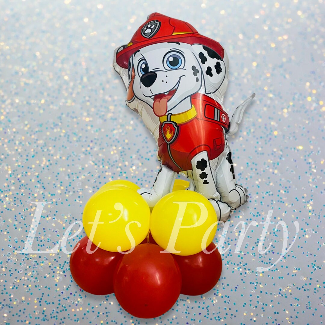 Large Marshall Character Paw Patrol Balloon Display Happy Birthday ...