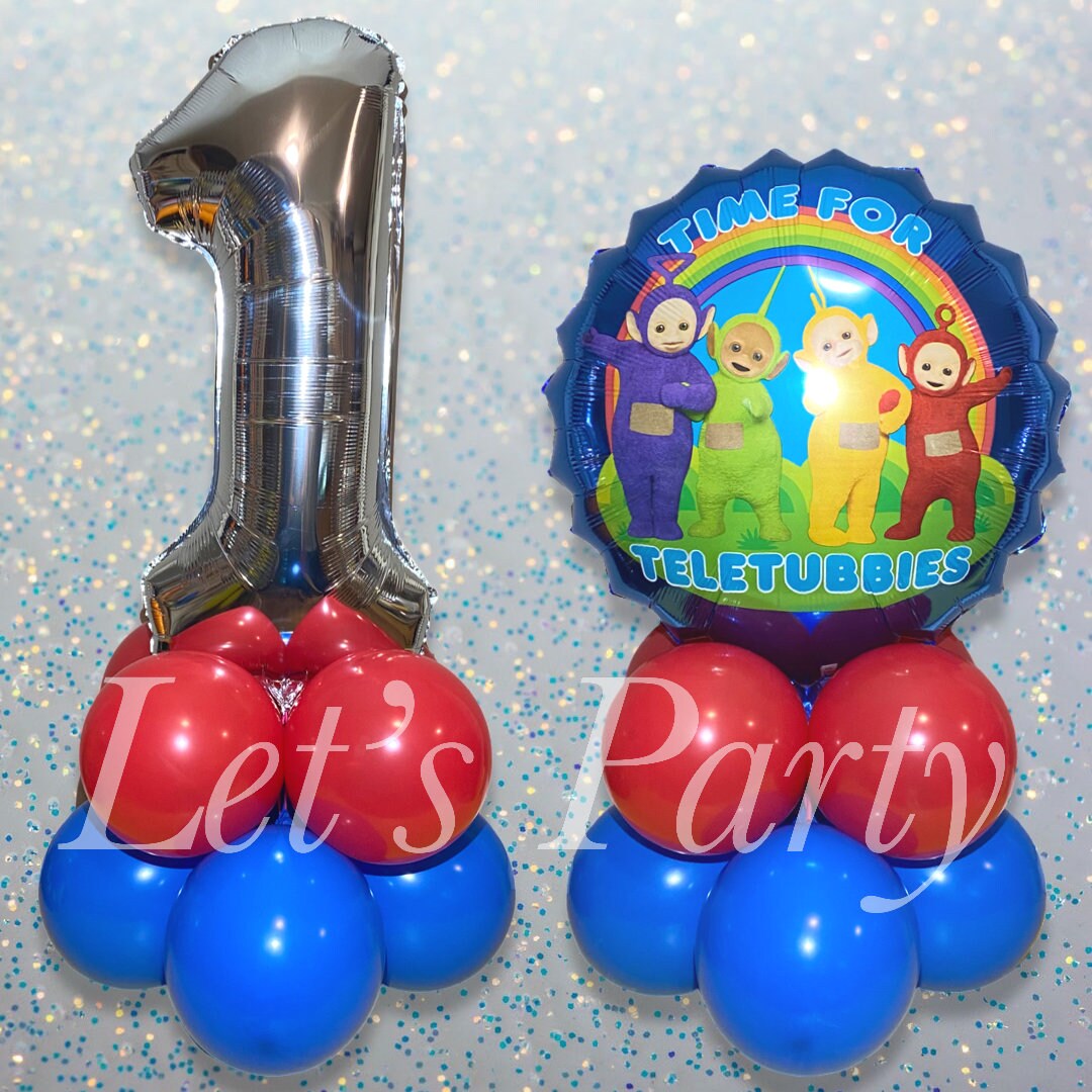 Large Teletubbies and Number Balloon Birthday Display Gift Decoration ...