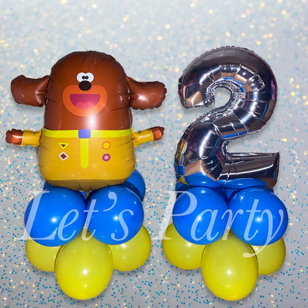 Large Hey Duggee Character Cbeebies and Number Balloon Display 100cm ...