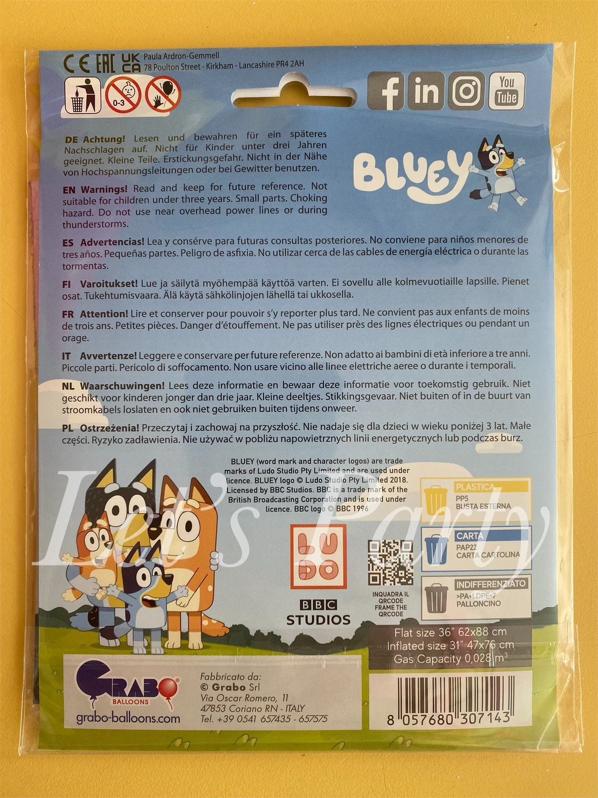 Large Bluey Character Cbeebies Balloon Display Birthday Party - Etsy ...