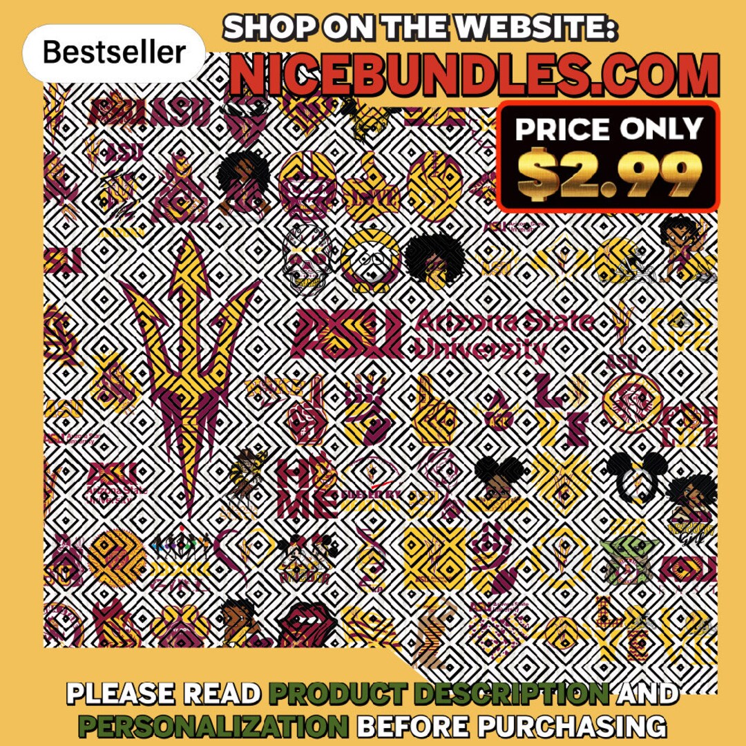 78 Files Arizona-state-sun-devils Team Bundle Svg - Etsy