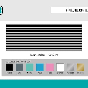 Black Lines Wall Decals, Decorative Vinyl Black Lines, Geometric Lines ...