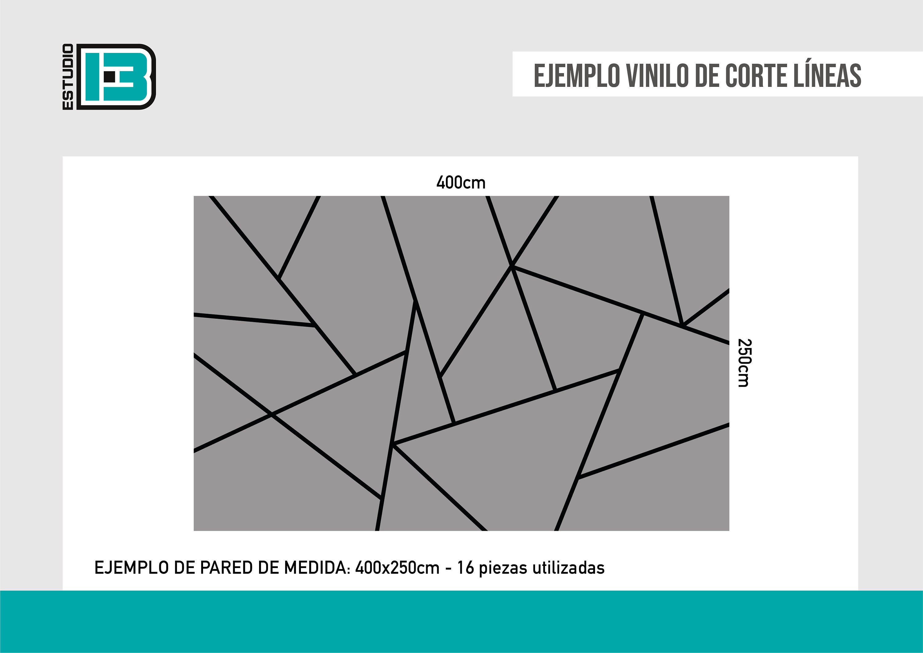 Black Lines Wall Decals, Decorative Vinyl Black Lines, Geometric Lines ...