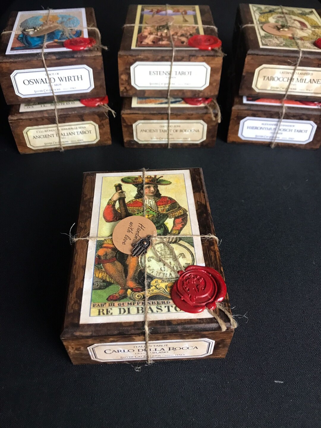 Tarot Italian Tarot Carlo Della Rocca 1830 Limited Edition in Wooden ...