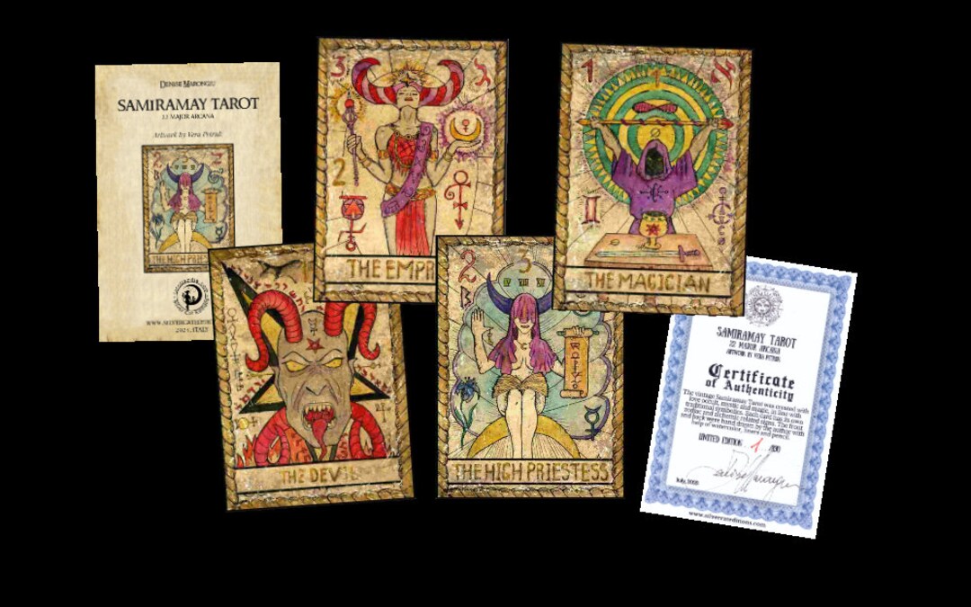 Samiramay Tarot 22 Major Arcana Limited Edition of 100 Copies in Wooden ...