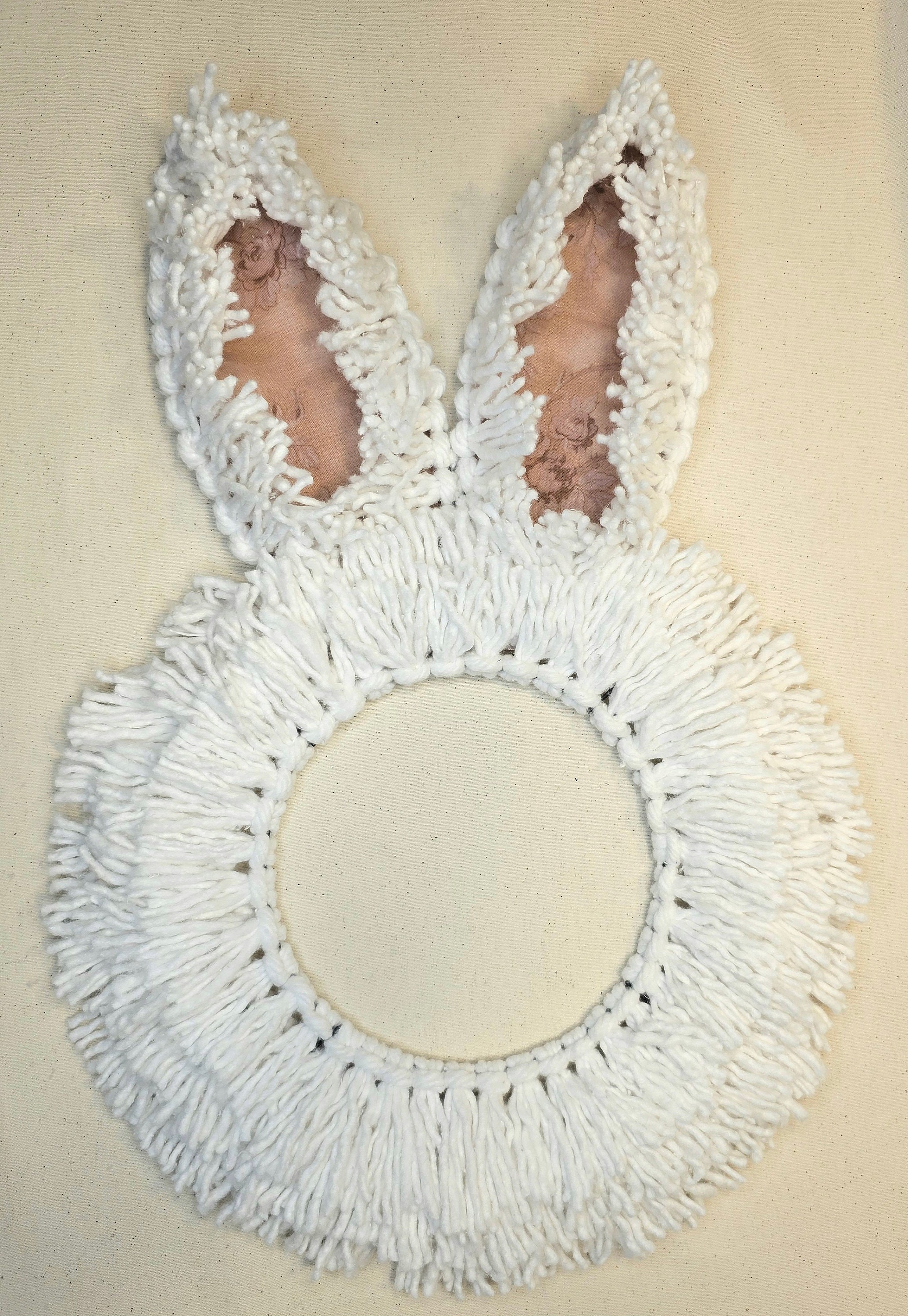 Boho Bunny Wreath, Bunny Ear Wreath, Spring Wreath, Easter Bunny Wreath ...